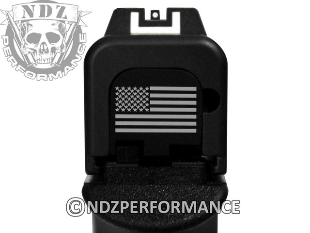 for Glock 43 Only Rear Slide Cover Plate Black 9mm G43 Bible Psalm 23 4 ...