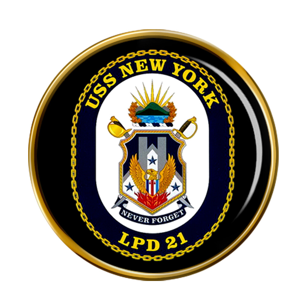 USS New York (LPD-21) Pin Badge | eBay UK