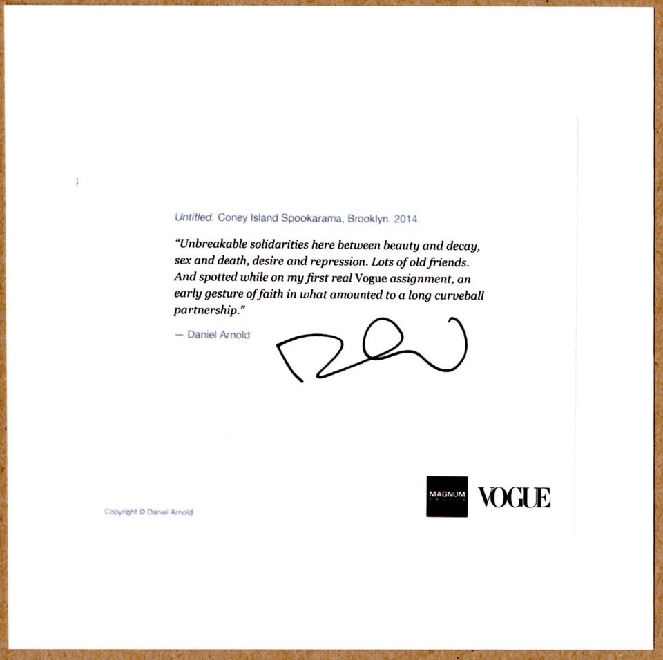 SIGNED - DANIEL ARNOLD - CONEY ISLAND SPOOKARAMA, BROOKLYN 6" x 6 ...