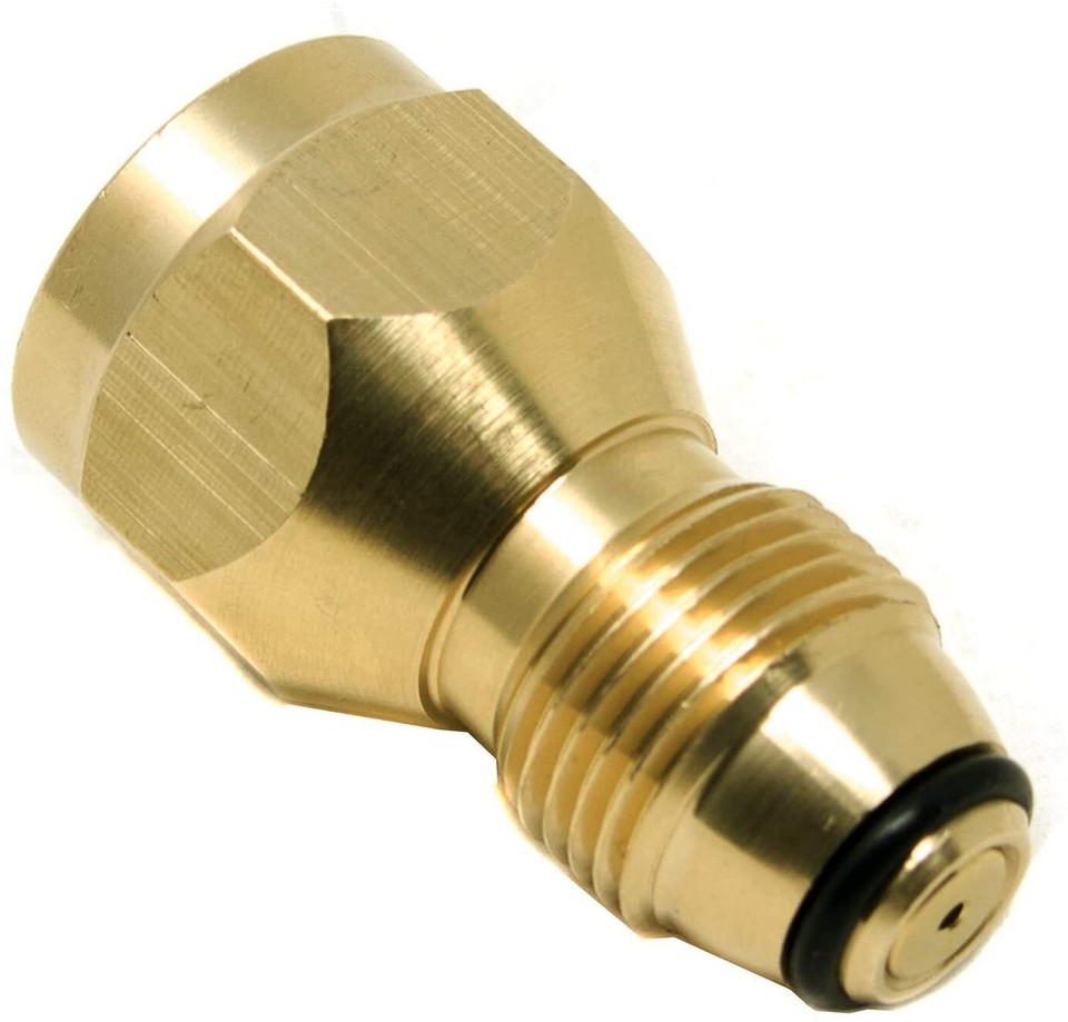 1lb Convert Propane LP TANK POL Service Valve to QCC Outlet Brass ...