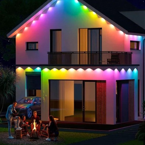 2M-20M Smart Rainbow LED Permanent Outdoor Lights USB Bluetooth APP ...