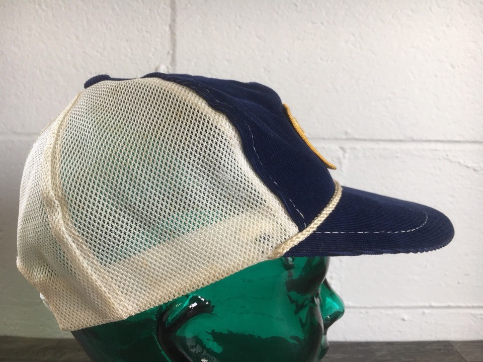 Tupperware Hat Vtg 70s Rare Square Snapback Patch Corduroy Mesh 2 Tone ...