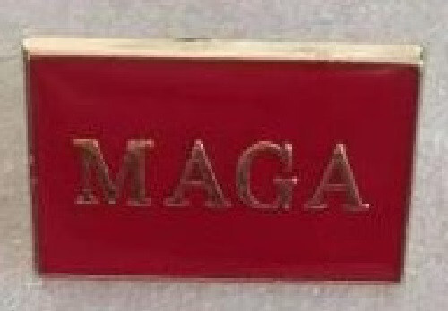 Trump 2024 MAGA RED RECTANGLE Lapel Hat Pin Tie Tac FAST USA SHIPPING ...