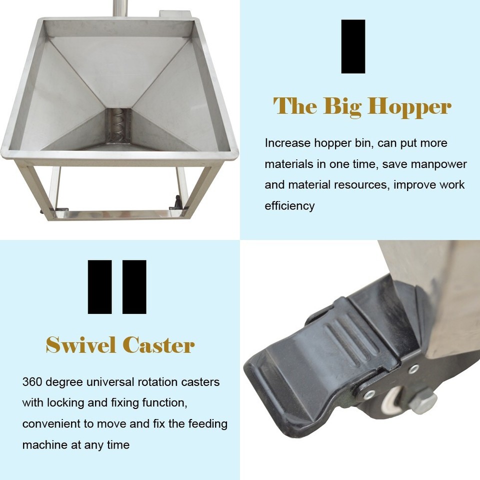 Inclined Type Auger Feeder Vibrating Hopper Conveyor Lifting Machine ...