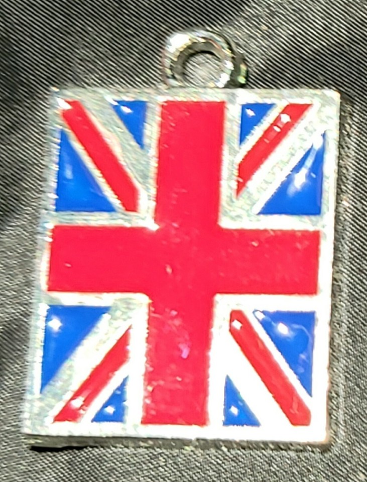 Pendant Union Jack Charm UK Charm Travel Charm England Charm Enamel ...