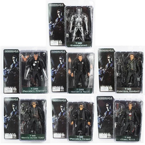 The Terminator T-800 T-1000 Endoskeleton PVC Action Figure Collectible ...