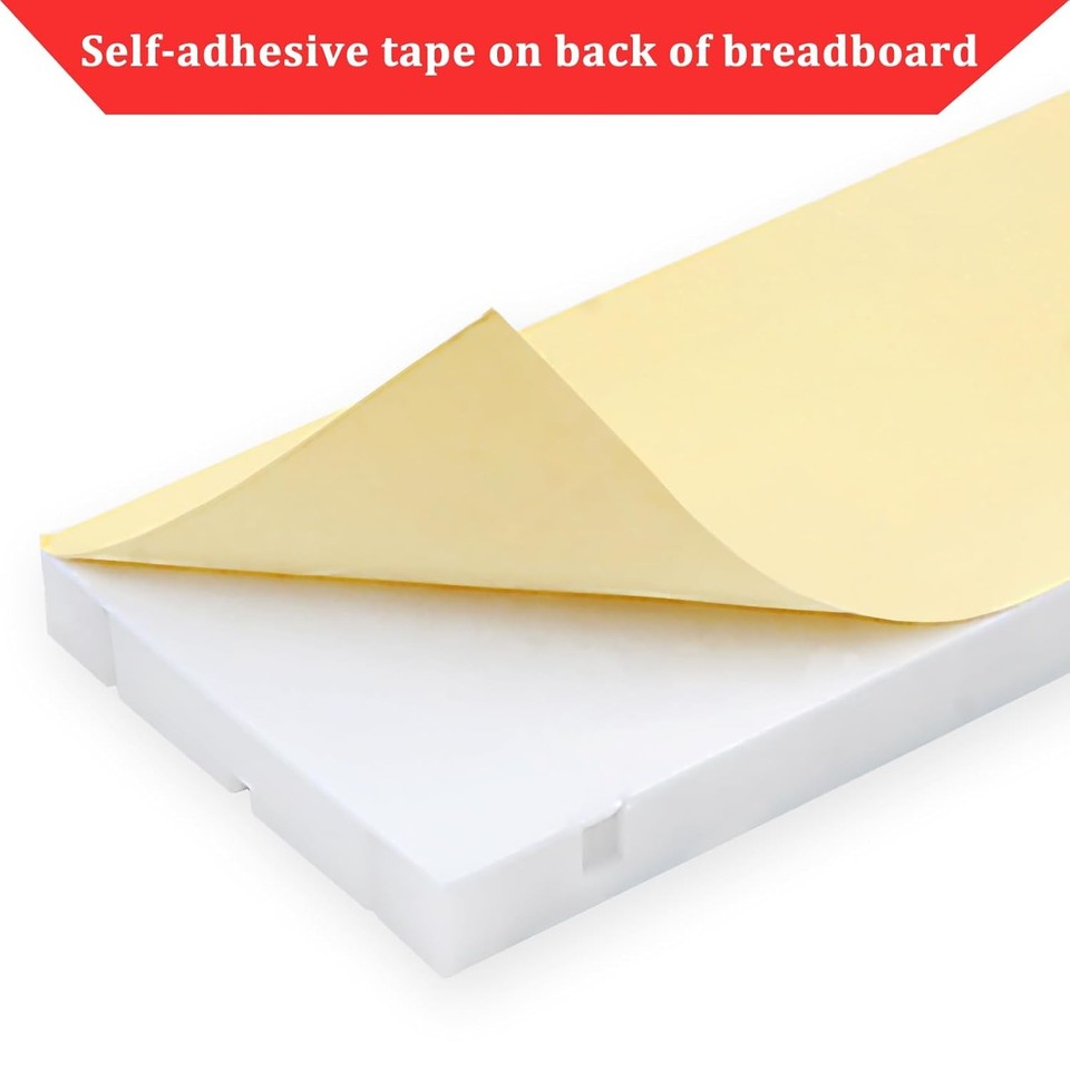 Breadboard, 6PCS Bread Board, Breadboard Kit Includes 2PCS 830 Point ...