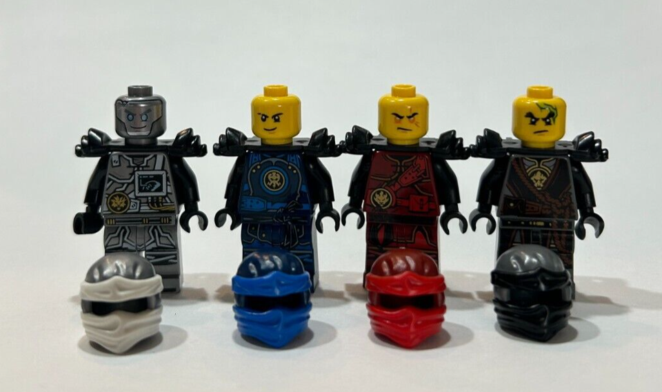 Lego Hands of Time Minifigure lot Ninjago 4 cole zane kai jay black ...