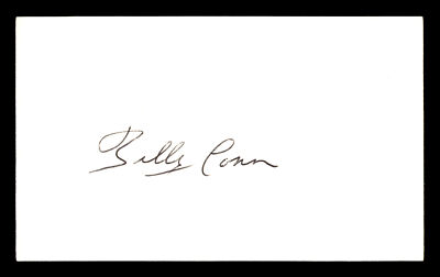 Billy Conn Authentic Autographed Signed 3x5 Index Card Boxer 179741 | eBay