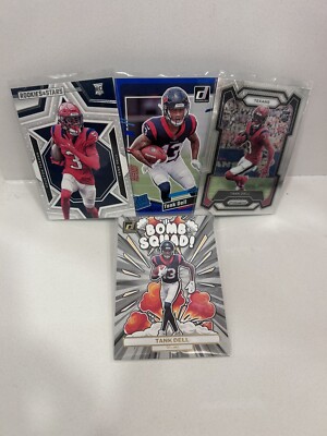 Tank Dell 4 Card Lot 2023 Bomb Squad, Base Prizm, Dunruss Rated Rookie ...