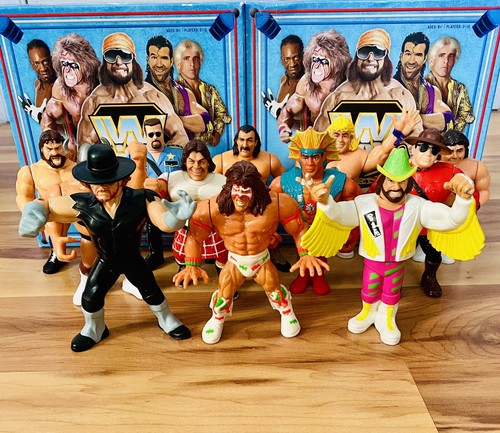 VINTAGE WWF HASBRO LOT OF 12 Rare Action Figures Macho Man Undertaker ...