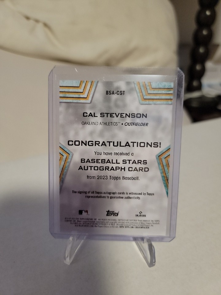 2023 Topps Series 2 Cal Stevenson RC Auto Baseball Stars Autograph ...