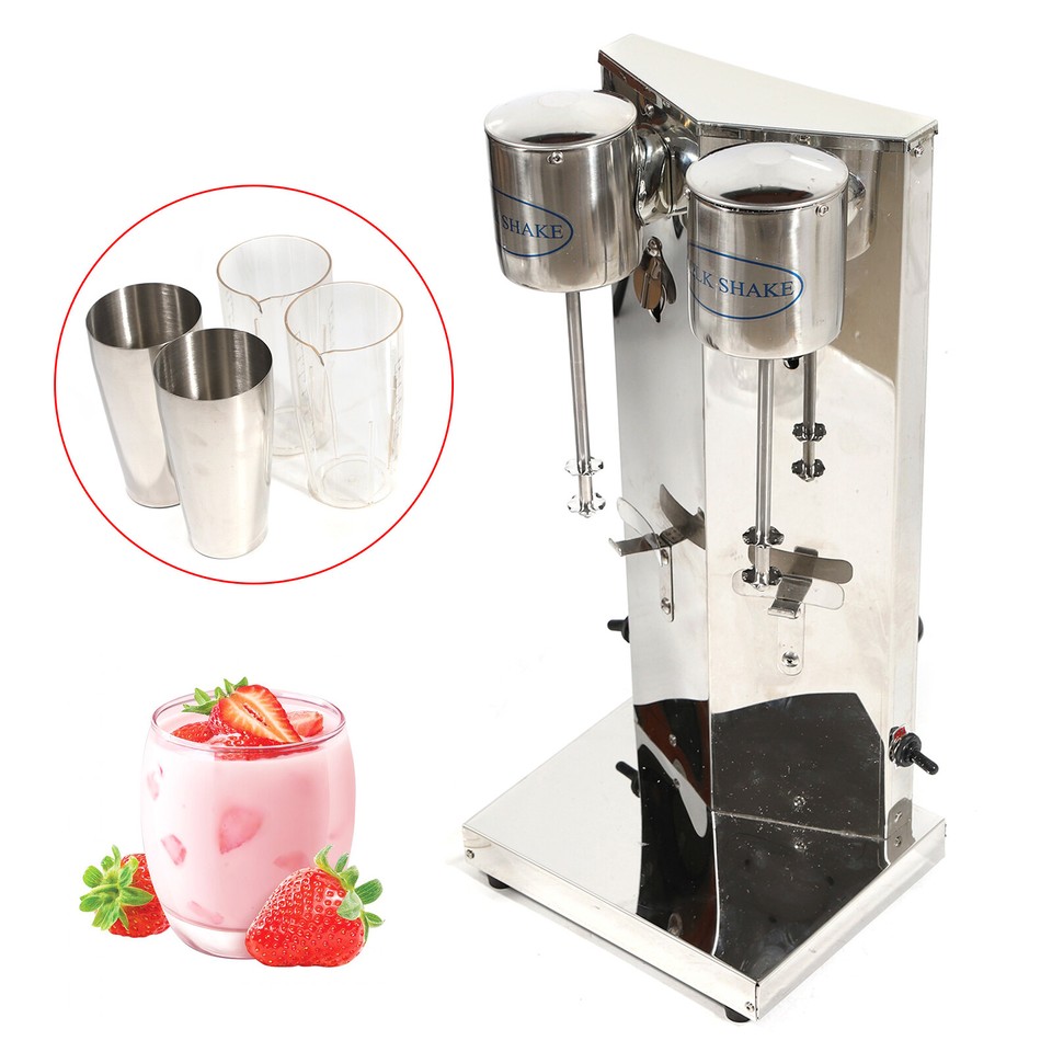Double-Head Commercial Milk Shaker Machine Maker Ice Cream Mixer ...