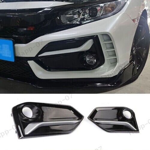 For Honda Civic Type R Fk8 Front Grills Bumper Fog Lights Cover Lamp ...
