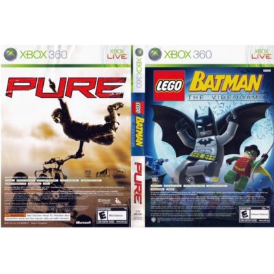 Microsoft XBOX 360 LEGO Batman: The Videogame / Pure Combo Pack ...