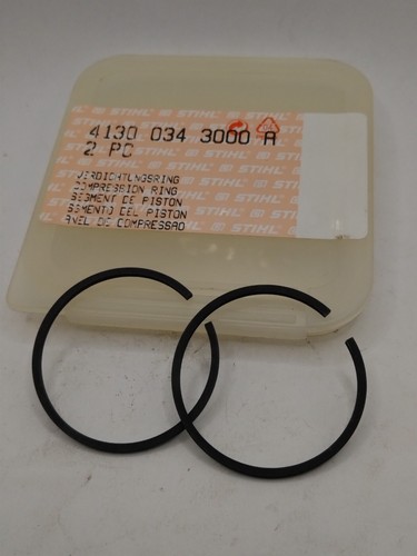 NEW OEM STIHL 35mm PISTON RING (QTY 2) 4130-034-3000 FC44 FS36 FS40 ...
