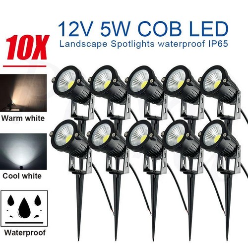 Low Voltage Landscape LED Light 5W 3000K Garden Outdoor Lamp 12V ...