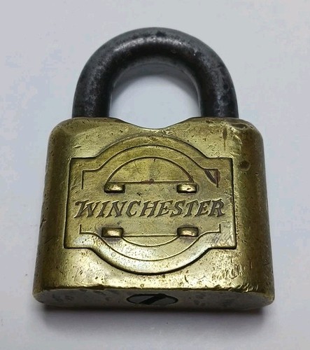 Vintage Original Winchester Padlock Brass & Steel Antique Lock | eBay