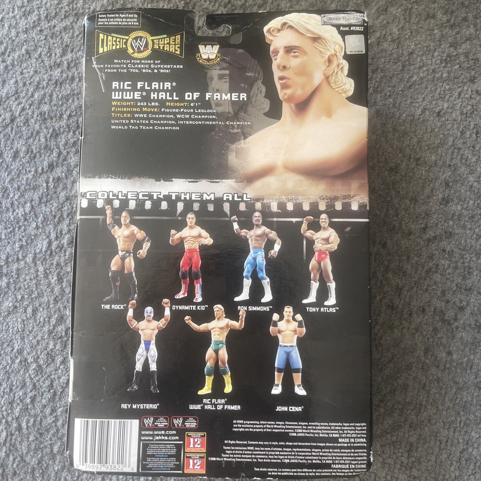 WWE Classic Superstars Ric Flair in Green Robe with Title Belt. Jakks ...
