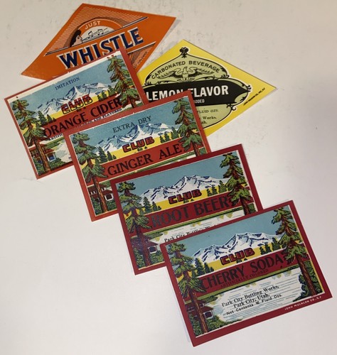 10 UNUSED ORIGINAL SODA LABELS | eBay