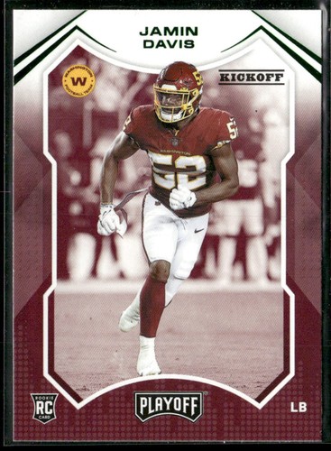 2021 Panini Playoff #247 Jamin Davis Washington Football Team Kickoff ...