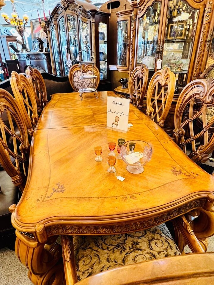 AICO by Michael Amini Venetian 7PC dining room set | eBay