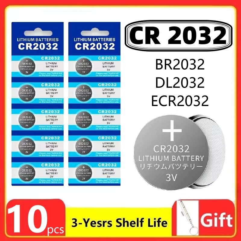 5-20x CR2032 3V Button Battery For Watch Toy Calculator Clock Car Key ...