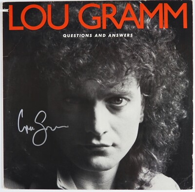 Lou Gramm JSA Signed Autograph Album Vinyl Record LP Questions and ...