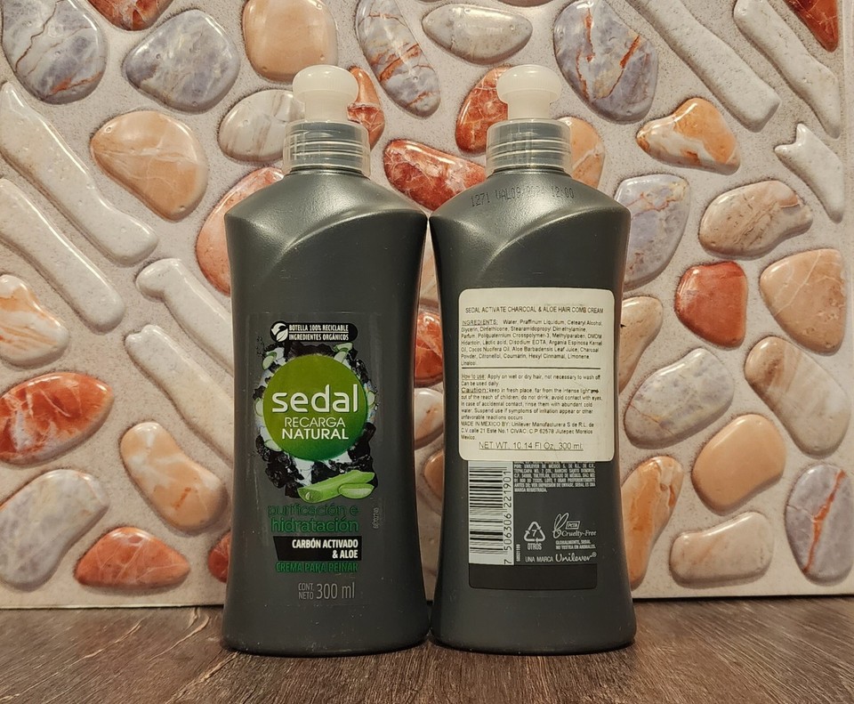 5PK Sedal ACTIVATE CHARCOAL ALOE HAIR COMB Cream 10.5 oz | eBay