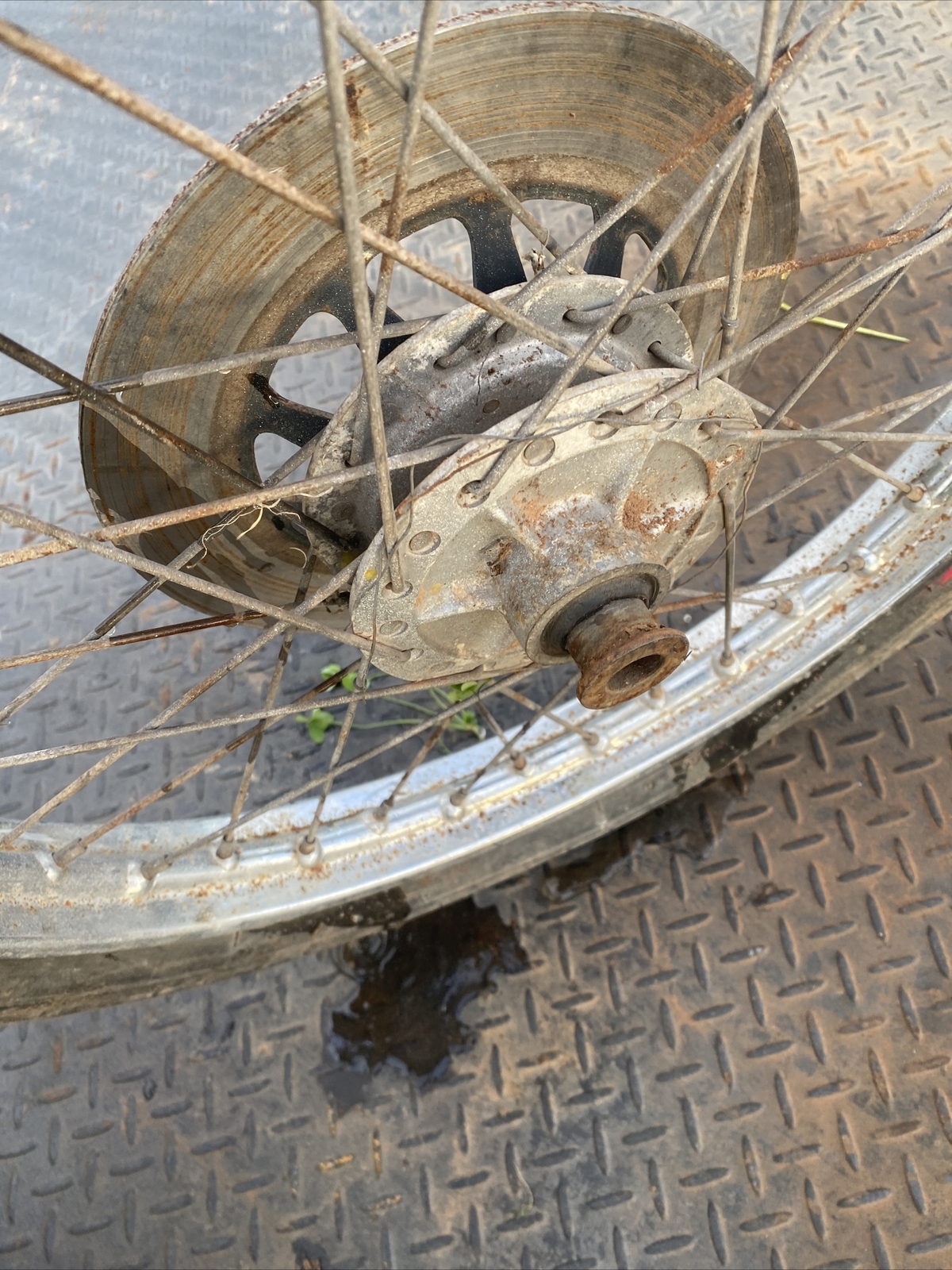 vintage 1982 motorcycle front steel wheel rim 18inch With Disc | eBay