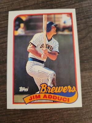 Jim Adduci #338 1989 Topps Baseball Card | eBay