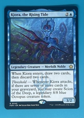 Mtg Kiora, the Rising Tide Foundations Regular | eBay
