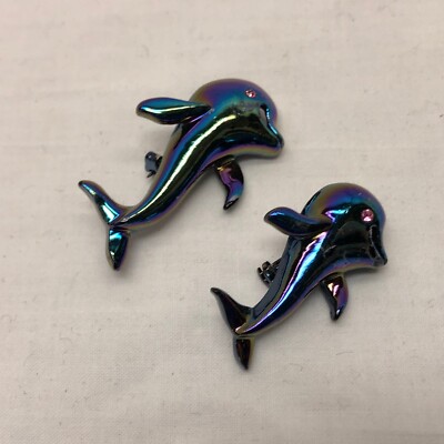 2 Dolphin Brooch Sea Animal Pin Jewelry | eBay