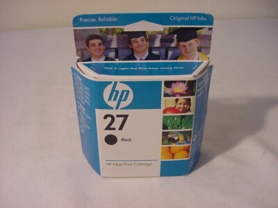 NEW SEALED GENUINE HEWLETT PACKARD HP INK 27 BLACK | eBay