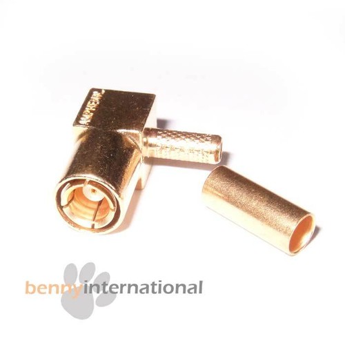 AMPHENOL RF COAXIAL SMB CONNECTOR PLUG 903-289P-51A2 R/A 50 ohm RG174 ...