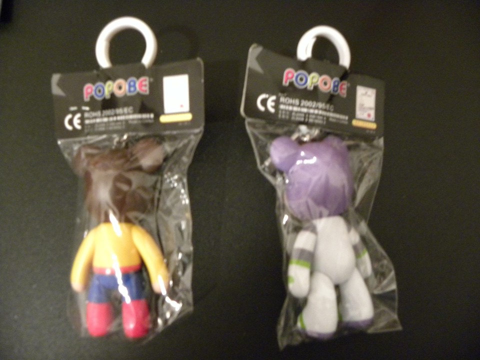 Popobe Bear Toy Story Woody and Buzz Lightyear keychain collectible | eBay