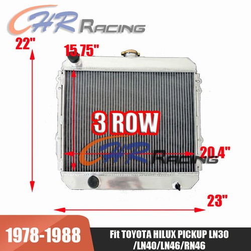 RADIATOR For 78-88 TOYOTA HILUX PICKUP LN30/LN40/LN46/RN46 2.2L DIESEL ...
