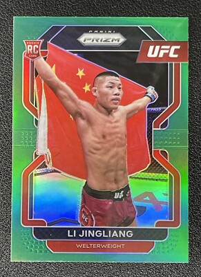 2022 Panini Prizm UFC Li "The Leech" Jingliang RC Rookie Green Prizm ...