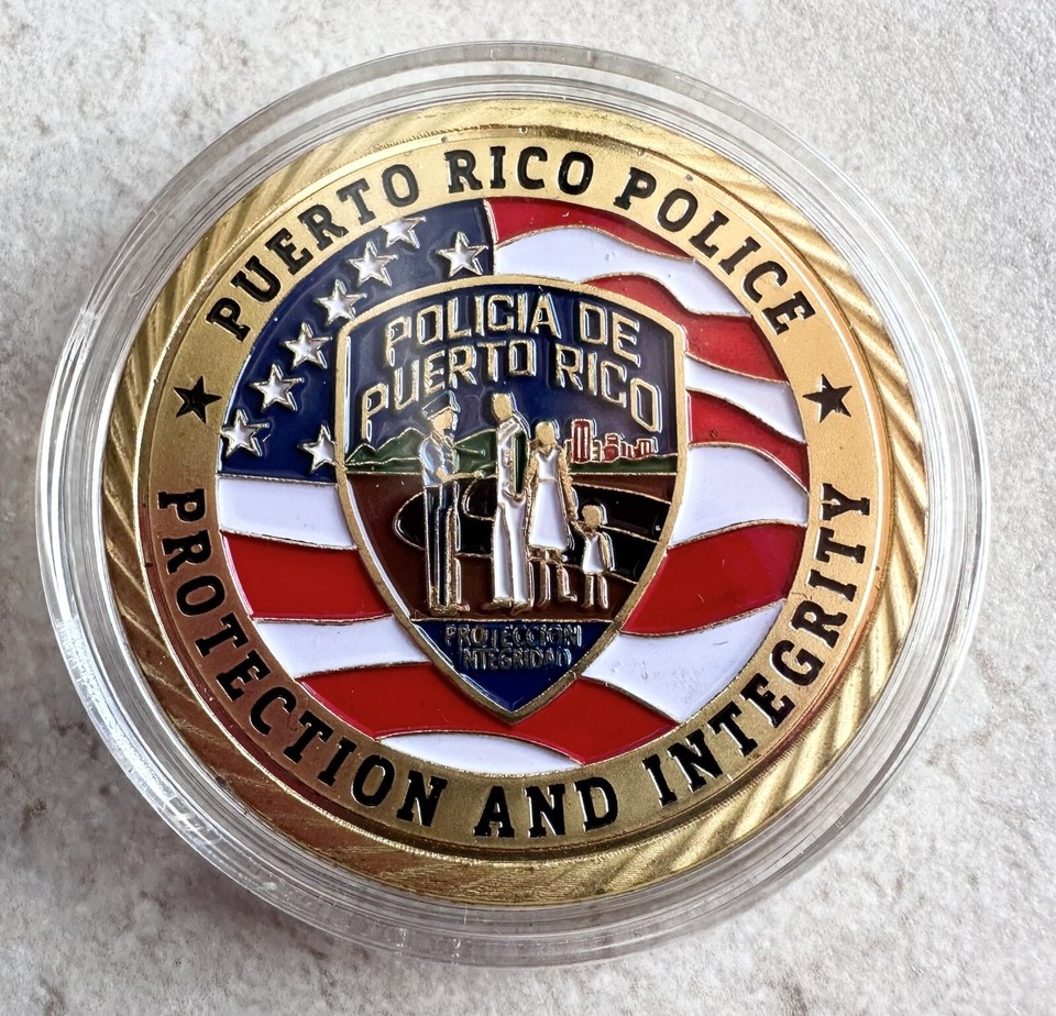 Puerto Rico Police challenge coin Protection and Integrity | eBay