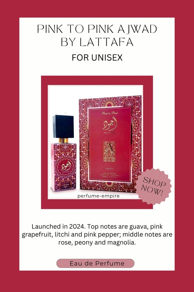 Pink to Pink Ajwad by Lattafa perfume for unisex EDP 2.04 oz New in Box ...