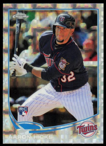 2013 Topps Chrome - X-Fractor #179 Aaron Hicks (RC) for sale online | eBay
