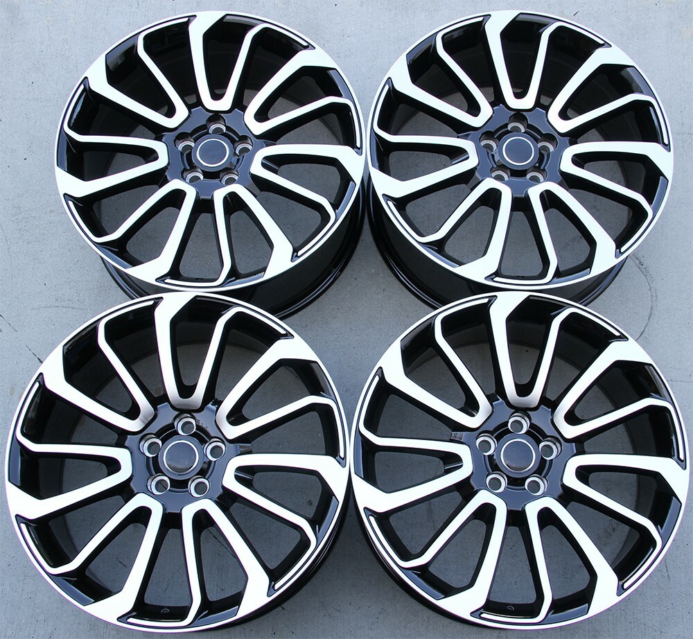 (4)SET 22" 22X9.5 5X120 WHEELS RANGE ROVER HSE SPORT SVR LR3 LR4 ...
