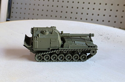 One HO 1/87 scale M55 SP 8" howitzer flat car load! EXCLUSIVE! | eBay