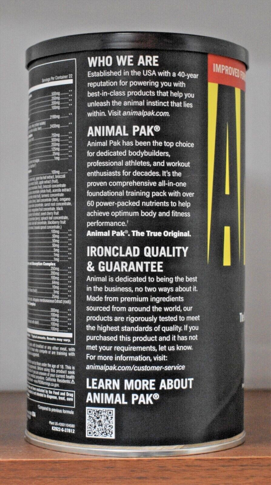 Universal Nutrition Animal Pak 44 ct. Bodybuilding Multi-Vitamin Choose ...