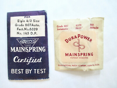 Marco Zugfeder 145 Dp Für Elgin 4/0 Größe Grade 697 Auto (-feder Aufzug ...