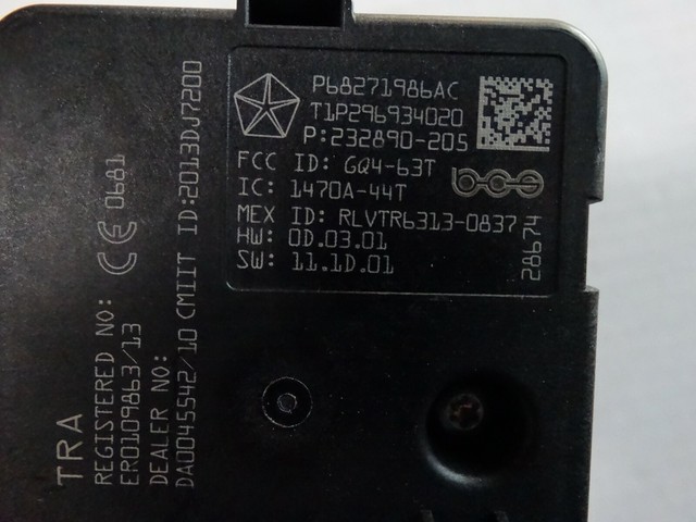 Ignition Switch-ST, VIN: L Mopar 68271986AB for sale online | eBay