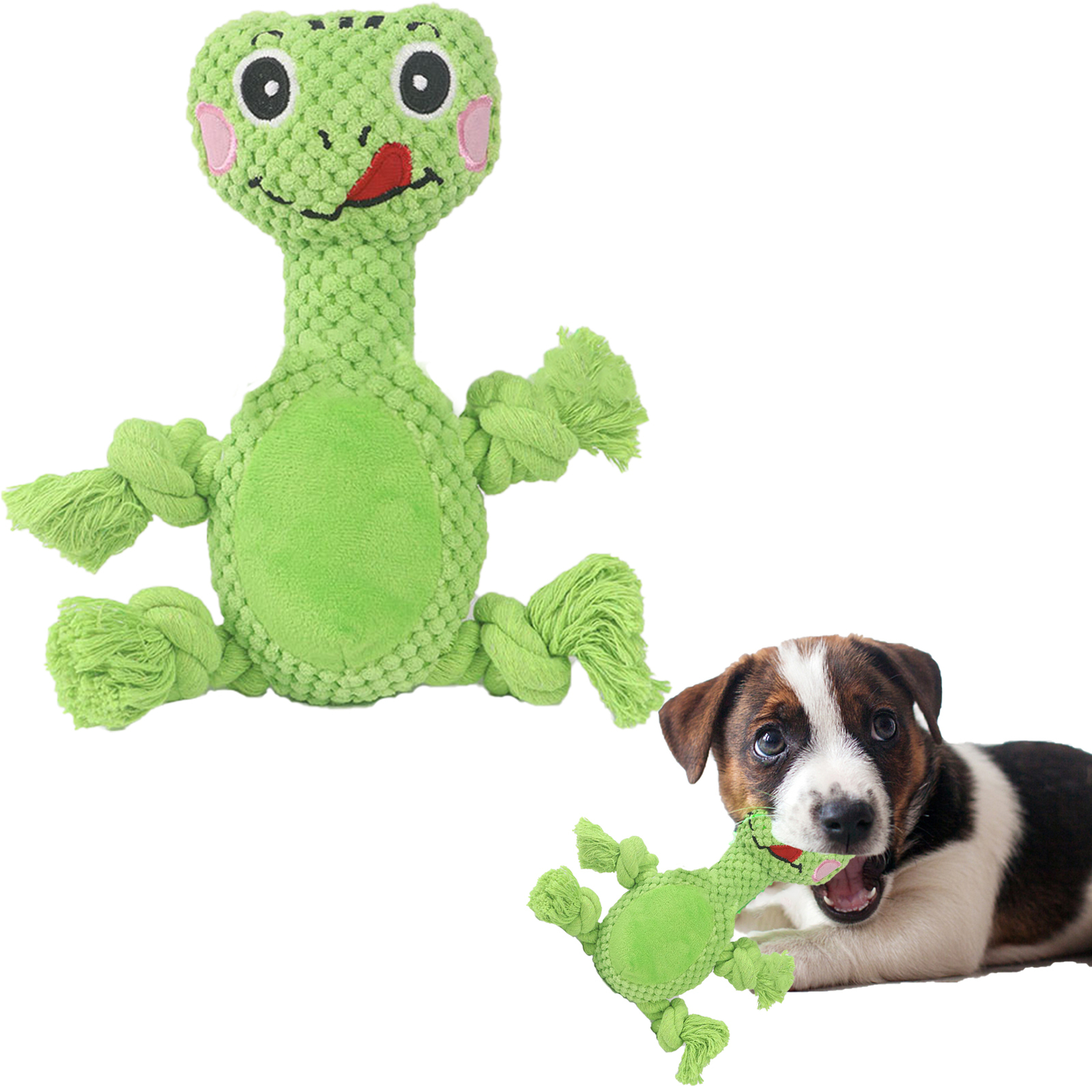 Dog Toy Intelligence Plush Squeaky Clean Teeth Interactive Chew Cute ...