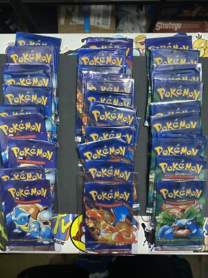 🔥💧🍃 (3) Spanish Base Set Pokémon Packs (EMPTY) W/ CASES - NO CARDS 🍃💧🔥 ...