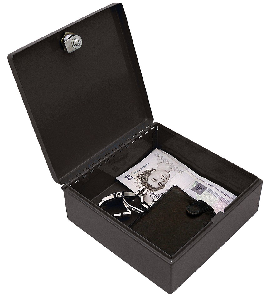 A4 Security Cash Document Storage Safety Deposit Secure Lock Key Safe ...