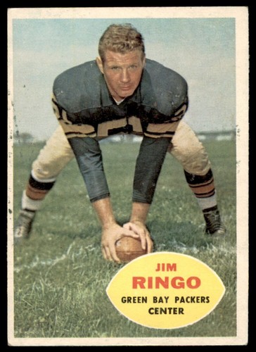 1960 Topps Jim Ringo Green Bay Packers #57 EX-EXMT | eBay